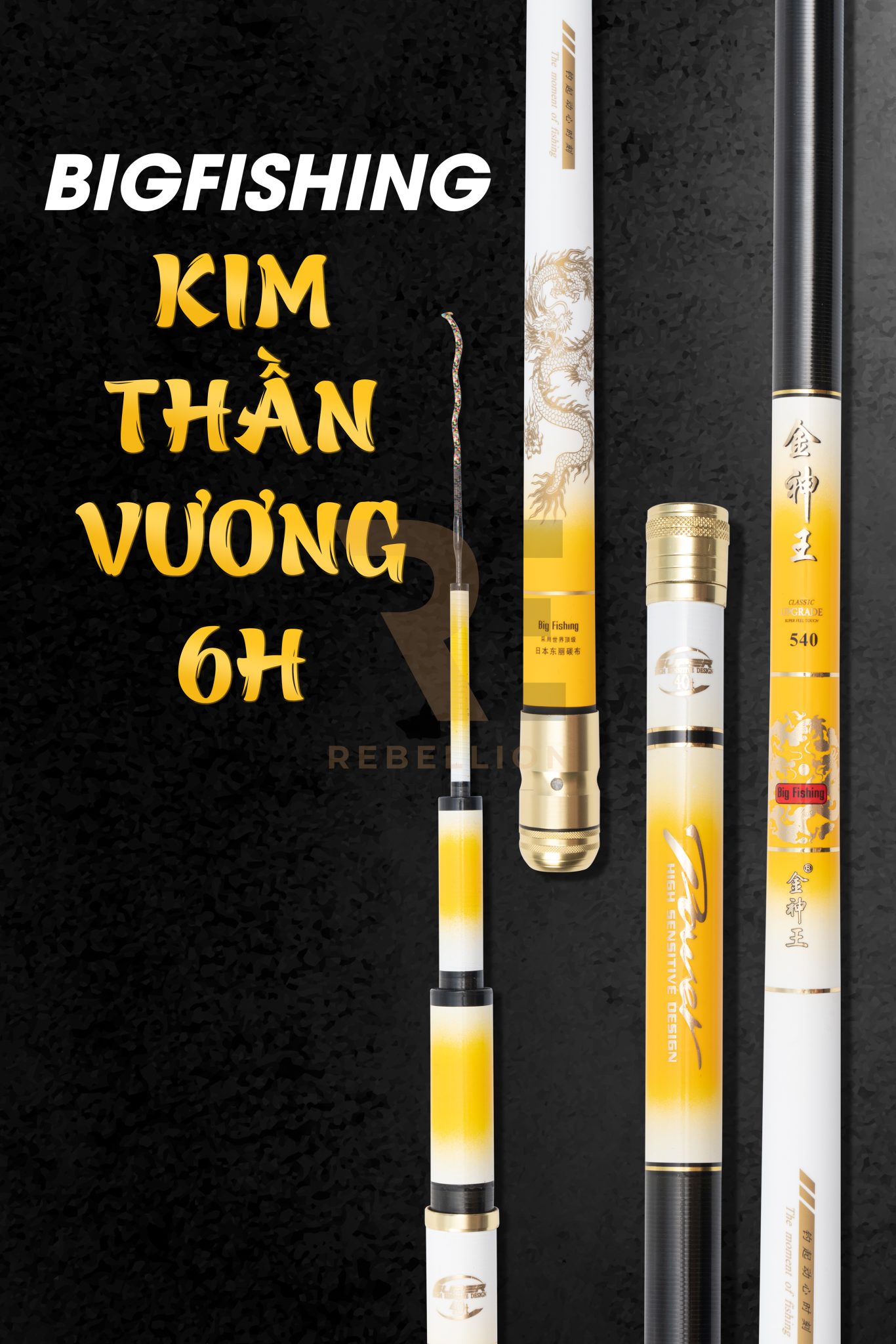 Cần BigFishing Kim Thần Vương 6H Tổng hợp | Đồ Câu BigFishing