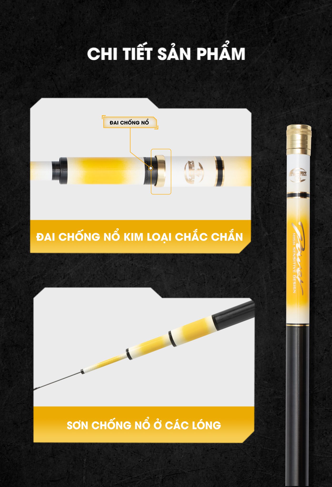 Cần BigFishing Kim Thần Vương 6H Tổng hợp | Đồ Câu BigFishing